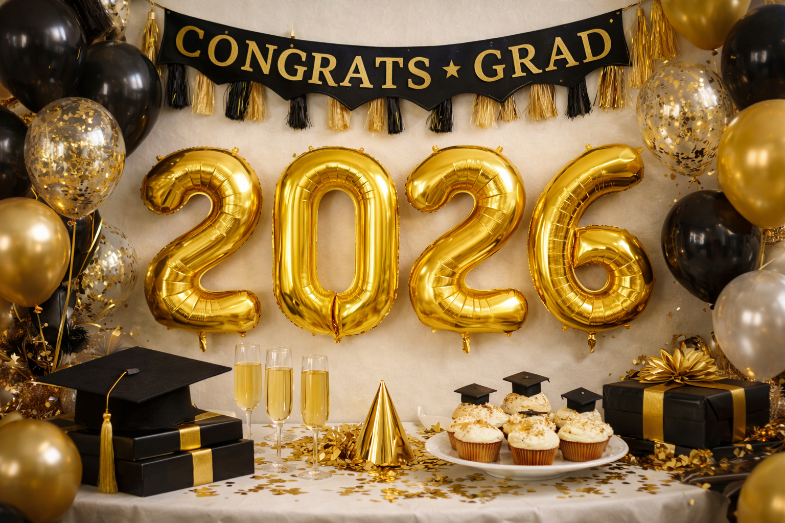 Graduation Party Supplies & Decorations - Oh So Fancy Party Rose Gold