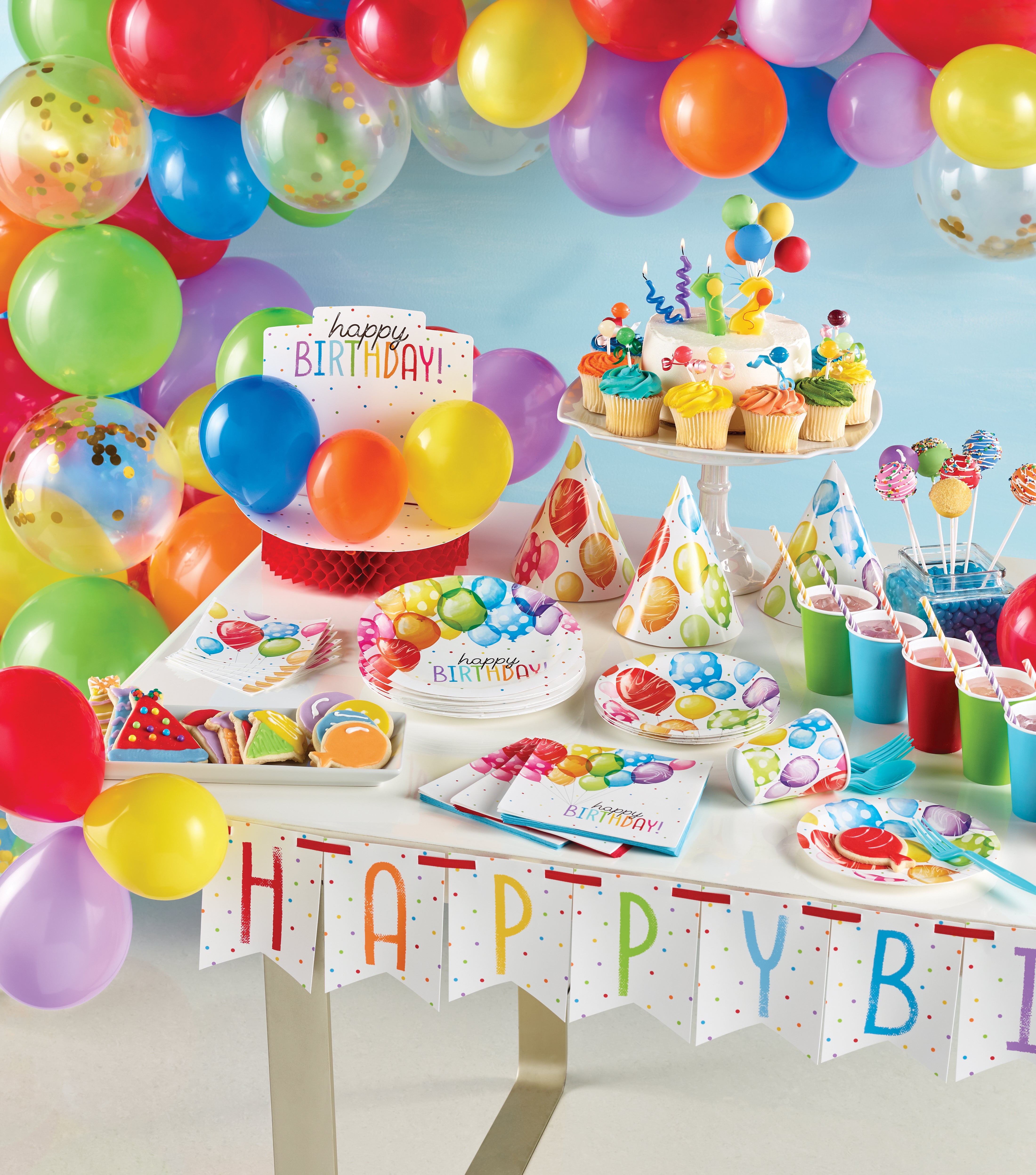 Rainbow Balloon Arch – Colorful Balloon Arch Kit for Parties and Events ...