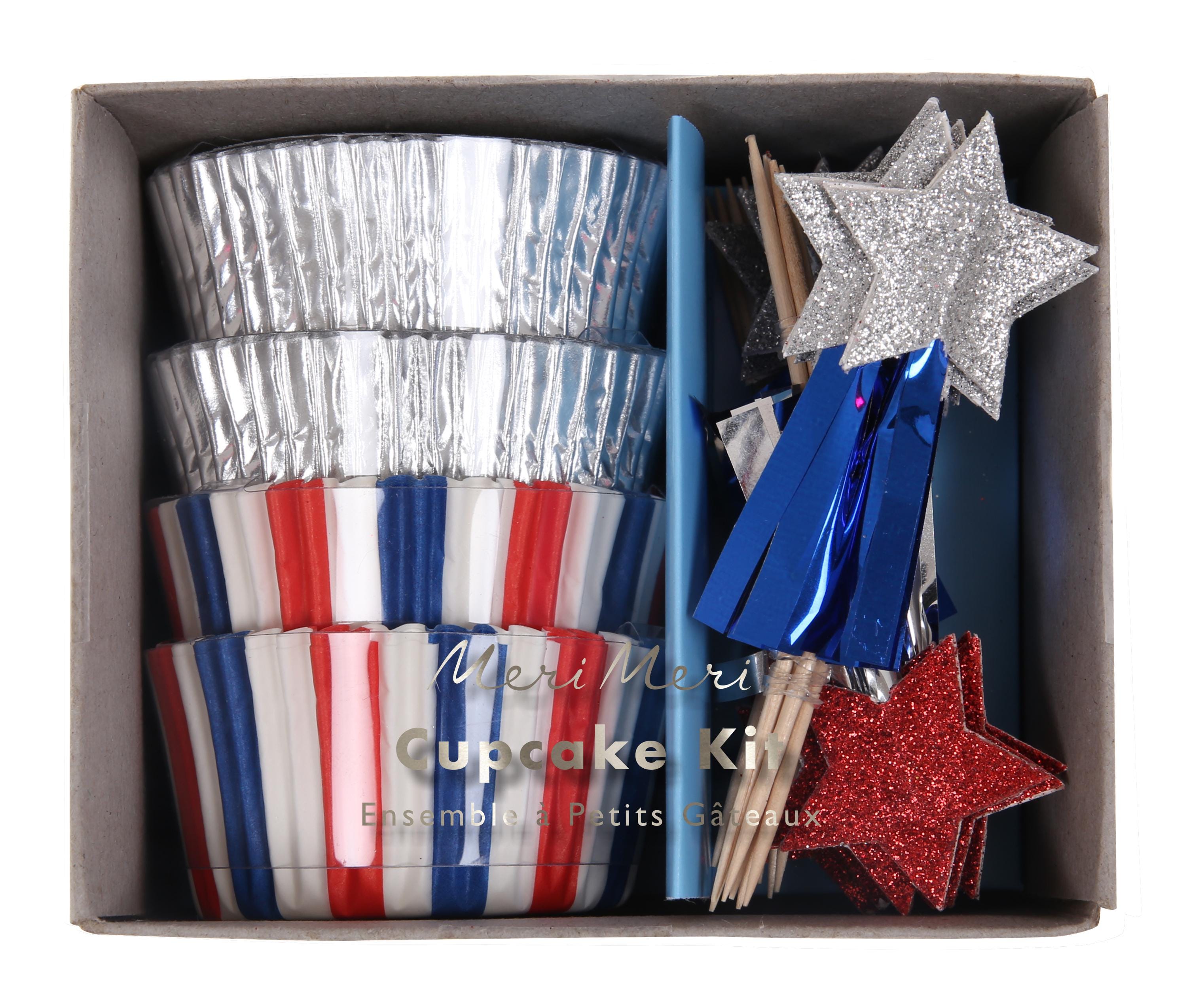 4th of July Cupcake Kit | Oh So Fancy Party
