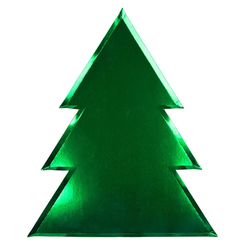 Green Pine Tree Plates | Oh So Fancy Party