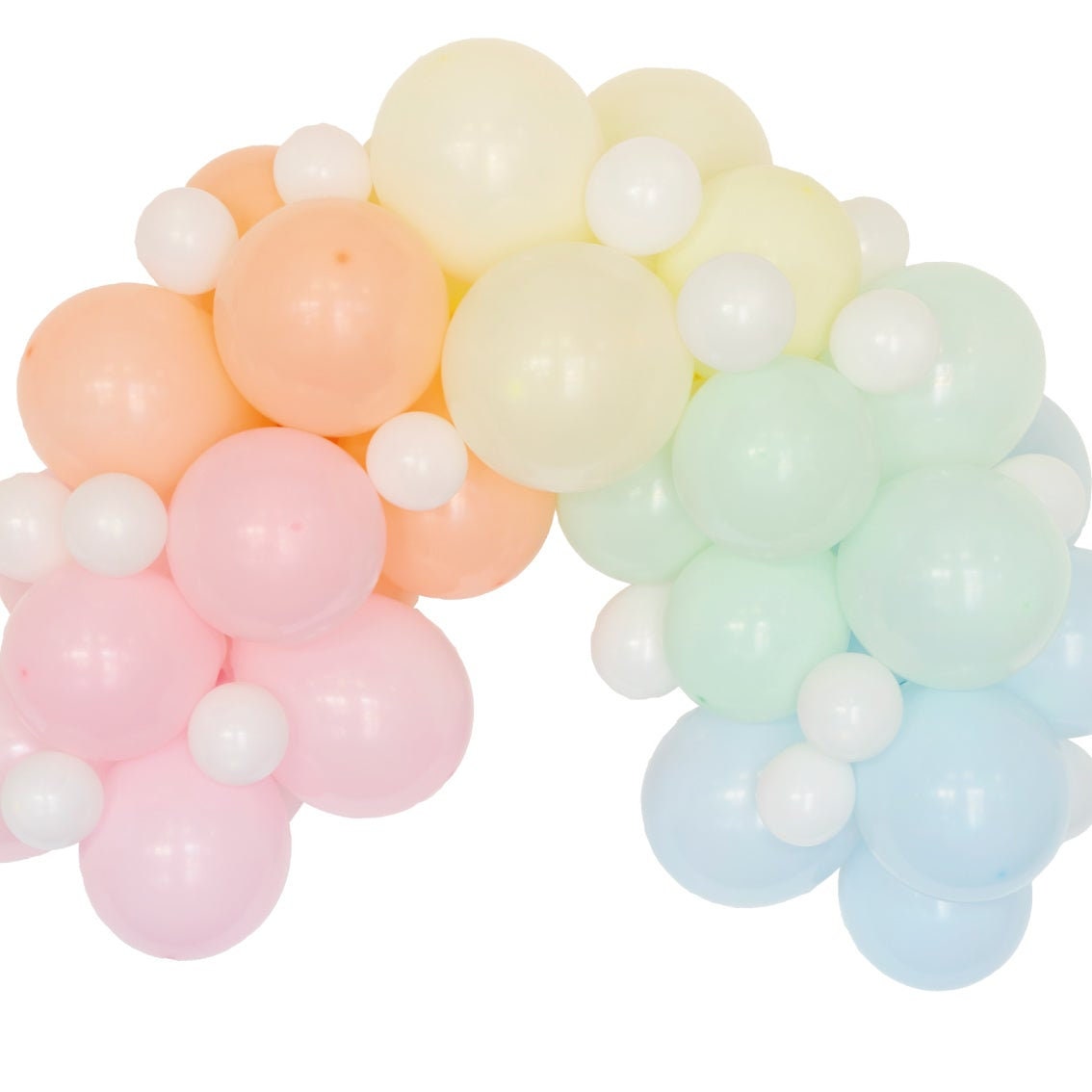 Pastel Balloon Arch Kit for Rainbow Themed Party | Oh So Fancy Party