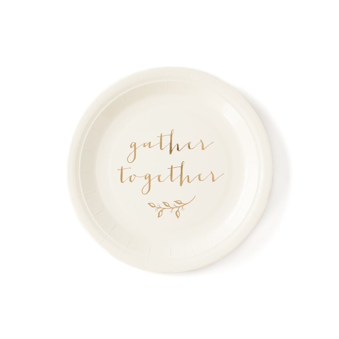 Gather Together Plates For Thanksgiving or Fall Gathering | Oh So Fancy ...